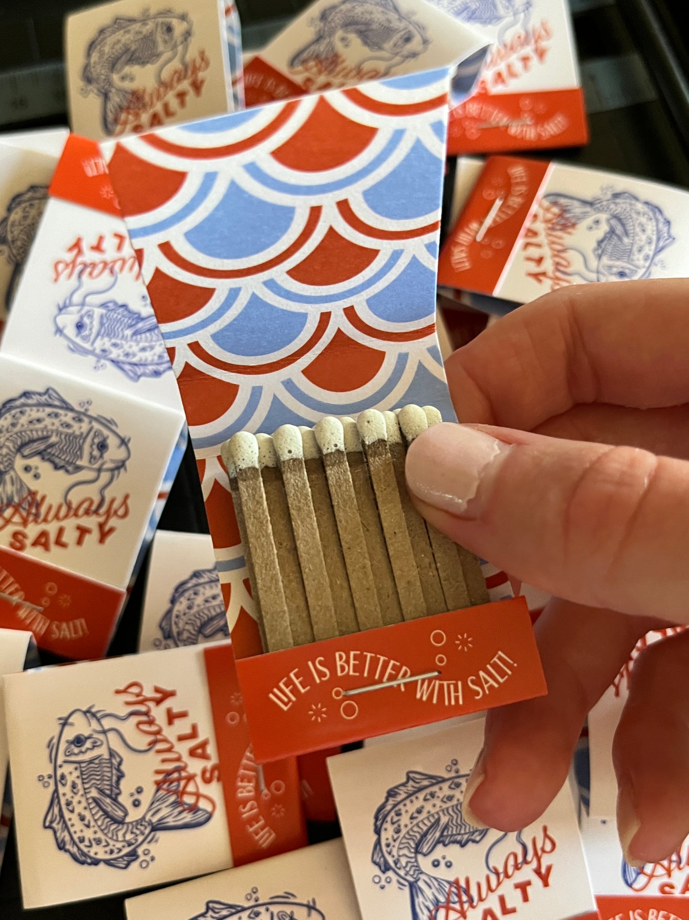 Salty Fish Matchbook – Sure Fire Studio